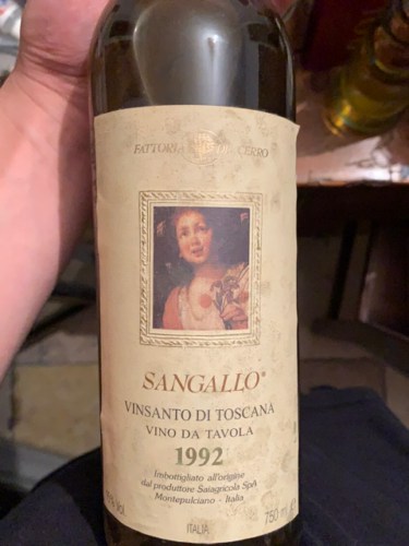 Fattoria del Cerro Sangallo Vin Santo di Toscana | Vivino English