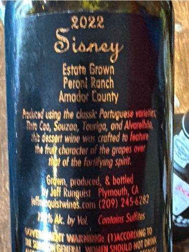 Jeff Runquist R Sisney Peroni Ranch | Vivino US