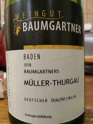 Weingut Uwe Baumgartner Baumgartners Müller-Thurgau | Vivino France