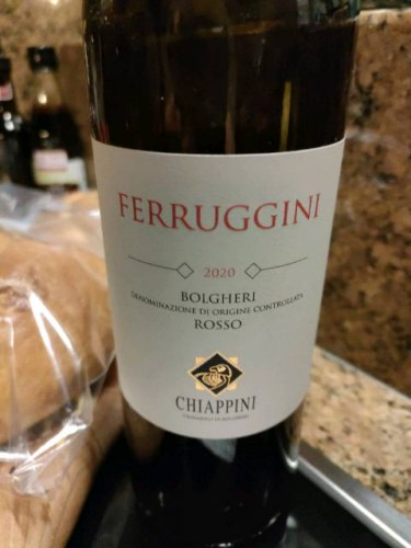 2020 Giovanni Chiappini Ferruggini Bolgheri Rosso | Vivino English
