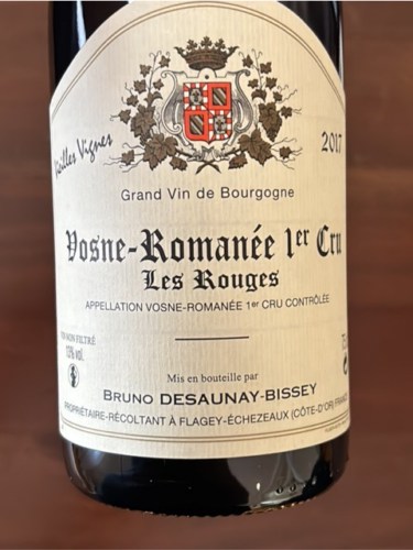 Bruno Desaunay Bissey Vieilles Vignes Vosne-Romanée 1er Cru 'Les Rouges ...