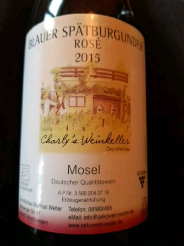 Manfred Welter Blauer Spätburgunder Rosé | Vivino US