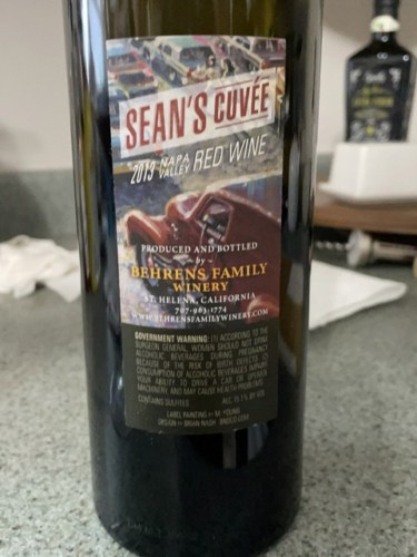 2013 Behrens Family Winery Sean's Cuvée | Vivino US
