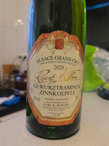 Rene Klein Gewürztraminer Alsace Grand Cru 'Zinnkoepfle' | Vivino US
