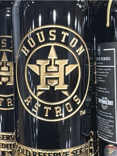 Houston Astros World Series Champions Bracket Etched Cabernet ...