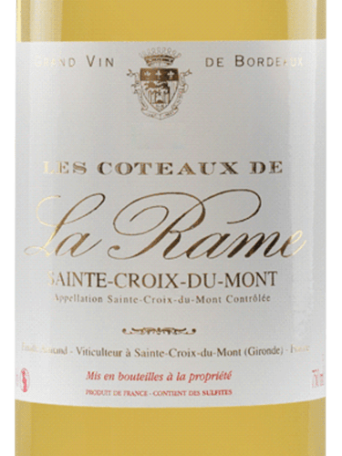 Château la Rame Les Coteaux de la Rame Sainte-Croix-du-Mont | Vivino ...