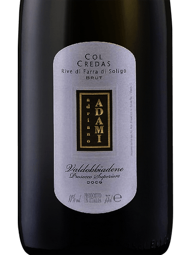 Adami Col Credas Rive di Farra di Soligo Valdobbiadene Prosecco ...