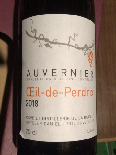 Cave et Distillerie de la Ruelle - Domaine Beyeler Oeil-de-Perdrix ...