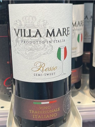 Villa Mare Rosso Semi Sweet | Vivino US