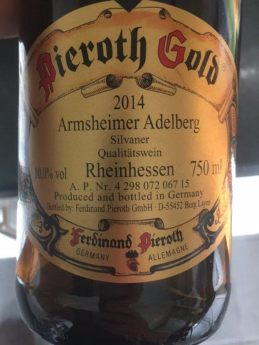 Pieroth Gold Armsheimer Adelberg Silvaner | Vivino US