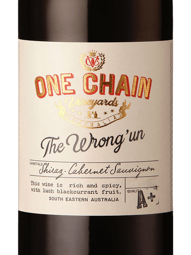 One Chain The Wrong'un Shiraz - Cabernet Sauvignon | Vivino US