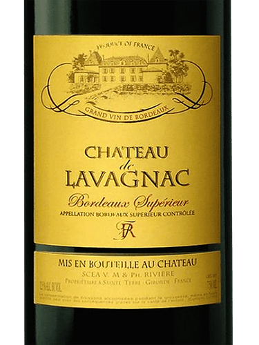 Château de Lavagnac Bordeaux Supérieur | Vivino US