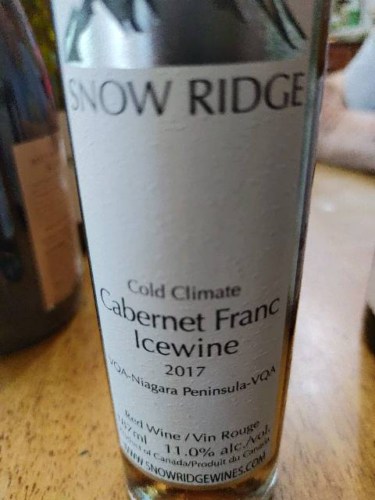 Snow Ridge Cabernet Franc Icewine | Vivino US