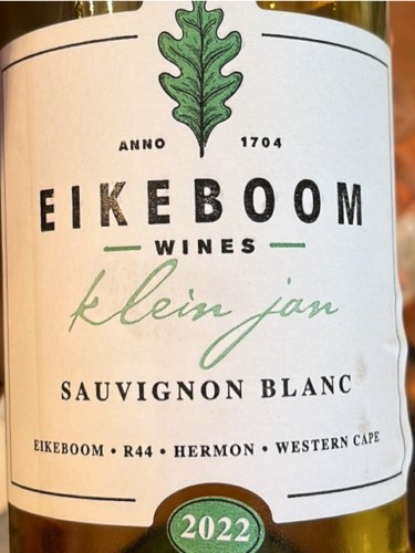 Eikeboom Klein Jan Sauvignon Blanc | Vivino 日本