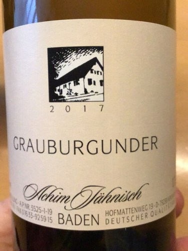 Achim Jähnisch Grauburgunder | Vivino US