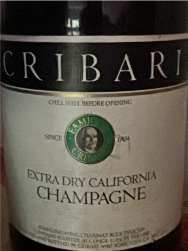 Cribari Extra Dry California Champagne | Vivino English