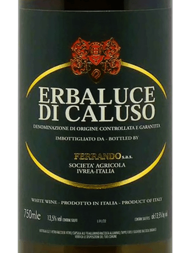 Ferrando Cariola Erbaluce di Caluso Etichetta Verde | Vivino US