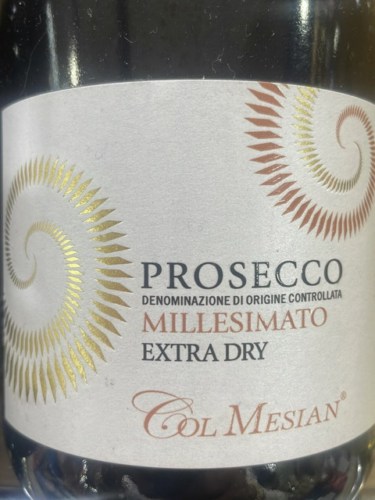 Col Mesian Prosecco Millesimato Extra Dry | Vivino English
