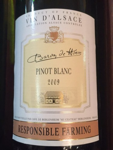 Cave de Beblenheim Baron de Hoen Pinot Blanc | Vivino US
