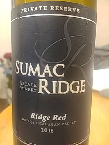 Sumac Ridge Estate Private Reserve Ridge Red | Vivino US