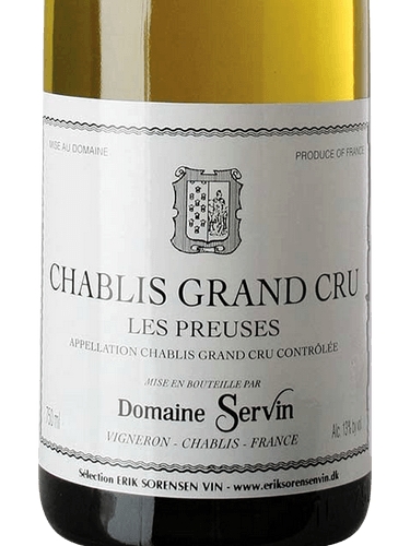 2018 Domaine Servin Chablis Grand Cru 'Les Preuses' | Vivino France