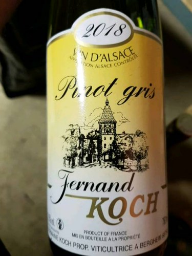 Fernand Koch Pinot Gris | Vivino France