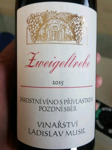 Vinařství Ladislav Musil Zweigeltrebe Pozdní Sbèr | Vivino US