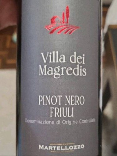 Piera Martellozzo Villa dei Magredis Pinot Nero | Vivino US