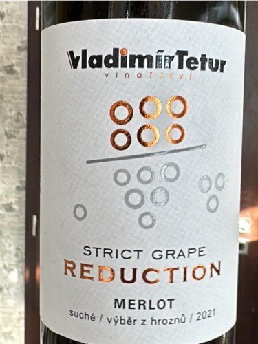 Vladimir Tetur Strict Grape Reduction Merlot | Vivino US