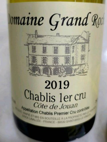 Domaine Grand Roche Chablis 1er Cru 'Côte de Jouan' | Vivino English