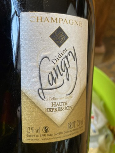 Champagne Didier Langry Haute Expression Brut Champagne | Vivino US