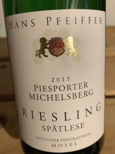 Hans Pfeiffer Piesporter Michelsberg Riesling Spätlese | Vivino US