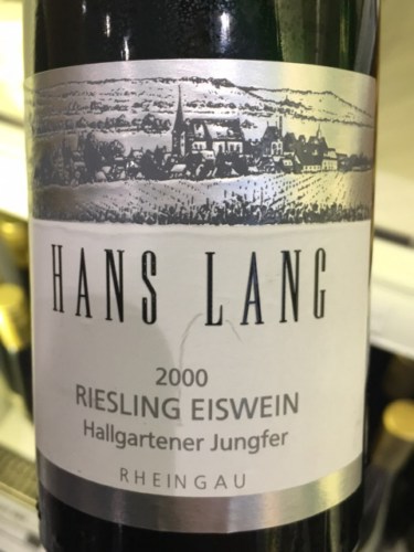 Hans Lang Hallgartener Jungfer Riesling Eiswein | Vivino US