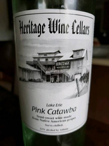 Heritage Wine Cellars Pink Catawba | Vivino US