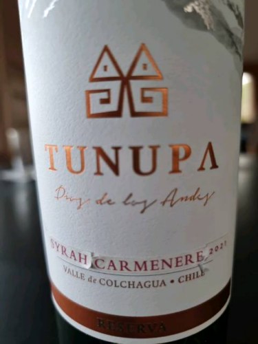 Tunupa Syrah - Carménère | Vivino US