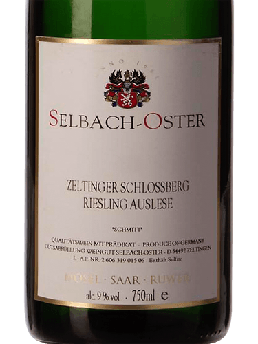 Selbach-Oster Zeltinger Schlossberg Riesling Auslese | Vivino US