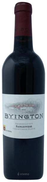 Byington Vineyard and Winery Cedar Creek Ranch Sangiovese | Vivino US