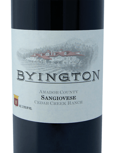 Byington Vineyard and Winery Cedar Creek Ranch Sangiovese | Vivino US