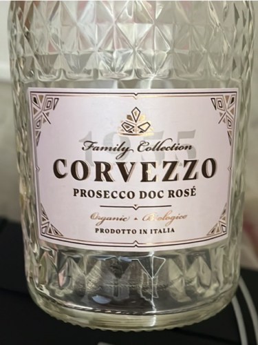 Corvezzo Family Collection Organic Prosecco Rosé | Vivino US