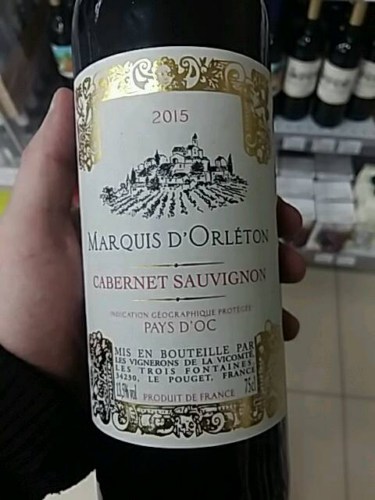Les Vignerons de la Vicomté Marquis d'Orleton Cabernet Sauvignon ...