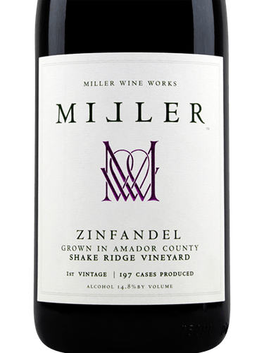 Miller Wine Works Shake Ridge Vineyard Zinfandel | Vivino US