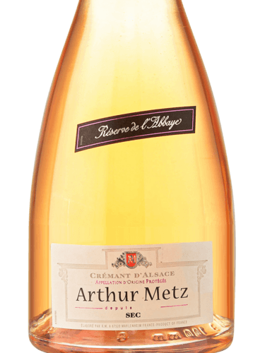 Arthur Metz Réserve de l'Abbaye Crémant d'Alsace Sec Rosé | Vivino US