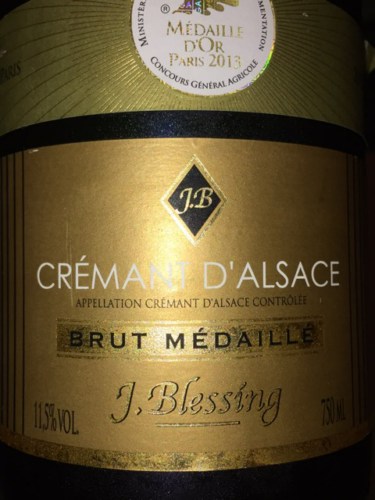 J. Blessing Crémant d'Alsace Brut Médaille | Vivino US