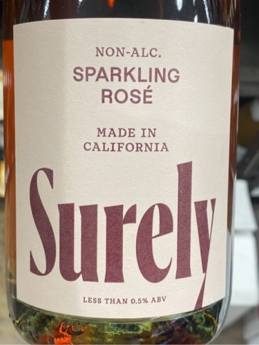 Surely Wines Sparkling Rosé Non-Alcoholic | Vivino US