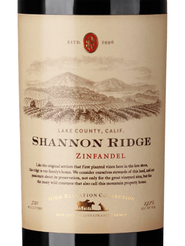 Shannon Ridge Zinfandel (High Elevation) | Vivino English
