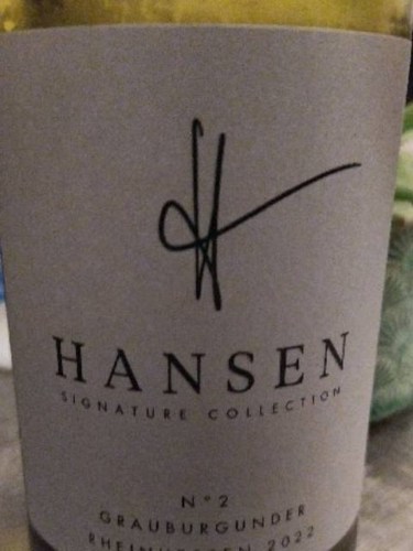 Weinerei Hansen Signature Collection No.2 Grauburgunder | Vivino France