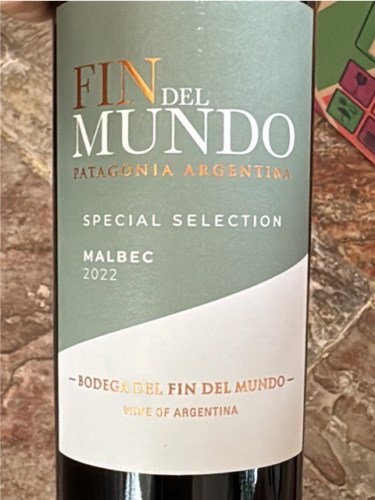 Bodega del Fin del Mundo Fin del Mundo Special Selection Malbec | Vivino US