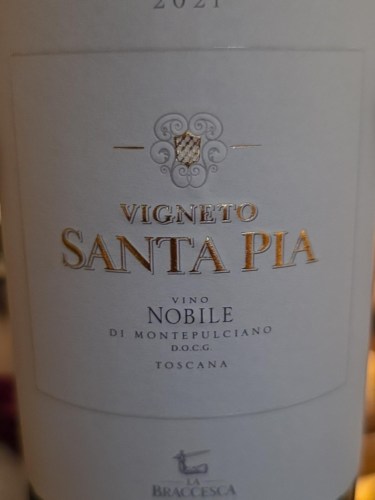 La Braccesca Vigneto Santa Pia Vino Nobile di Montepulciano | Vivino ...