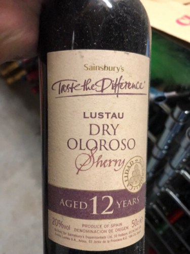 N.V. Sainsbury's Taste the Difference Lustau Aged 12 Years Dry Oloroso ...