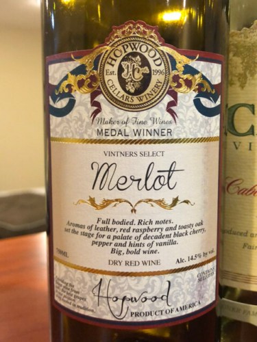 Hopwood Cellars Winery Merlot | Vivino English